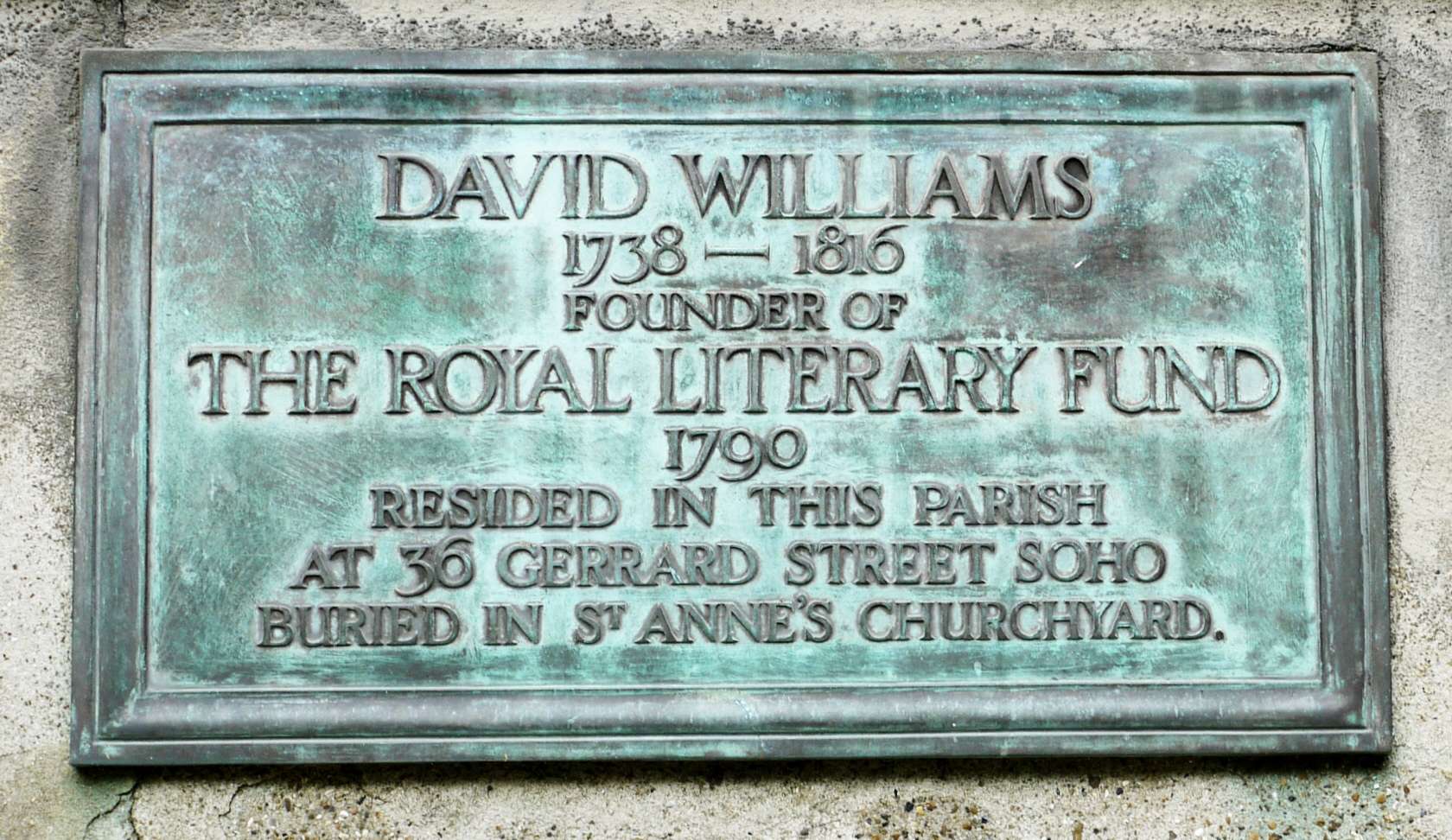 Royal Literary Fund | Plaques of London