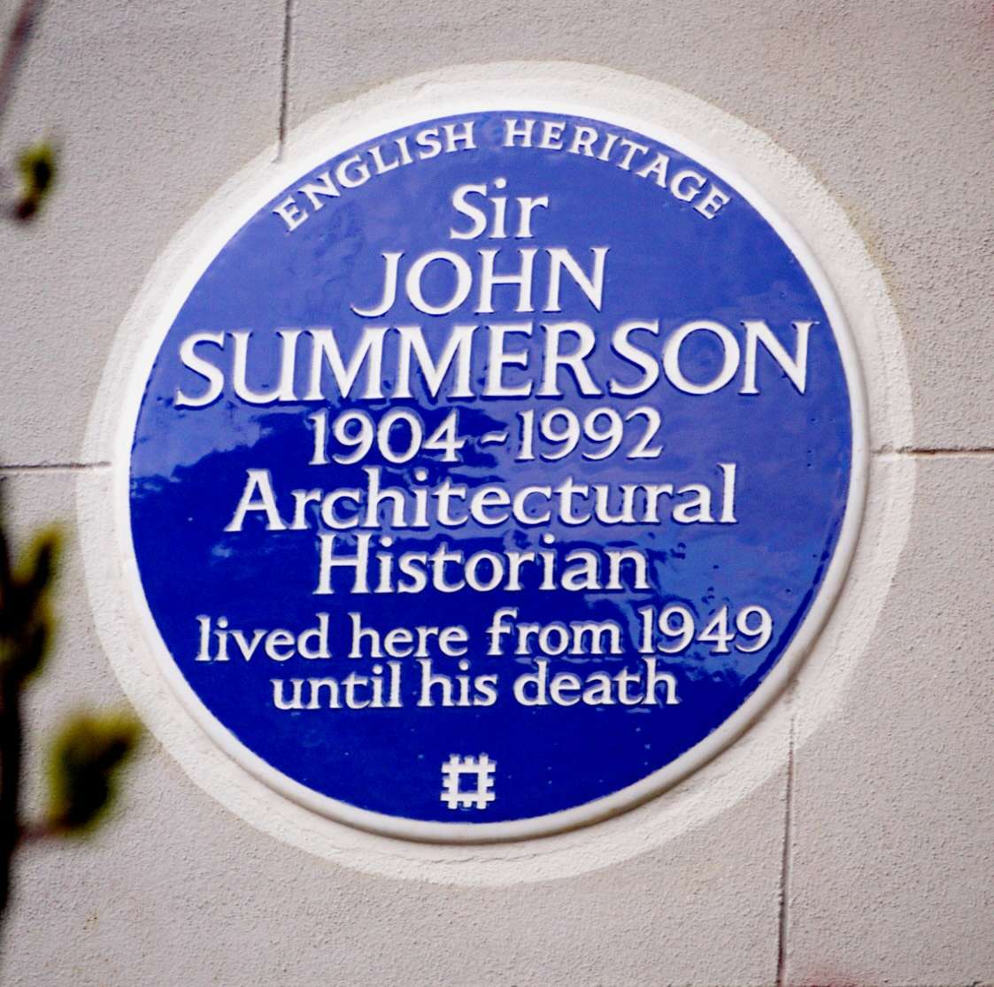 Sir John Summerson | Plaques of London