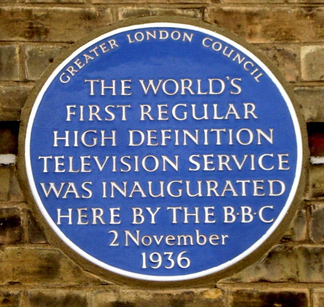 World's First Regular Television Service | Plaques of London