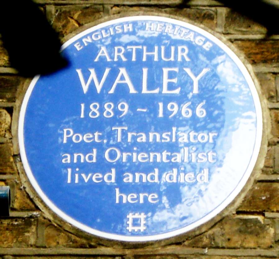 Arthur Waley | Plaques of London