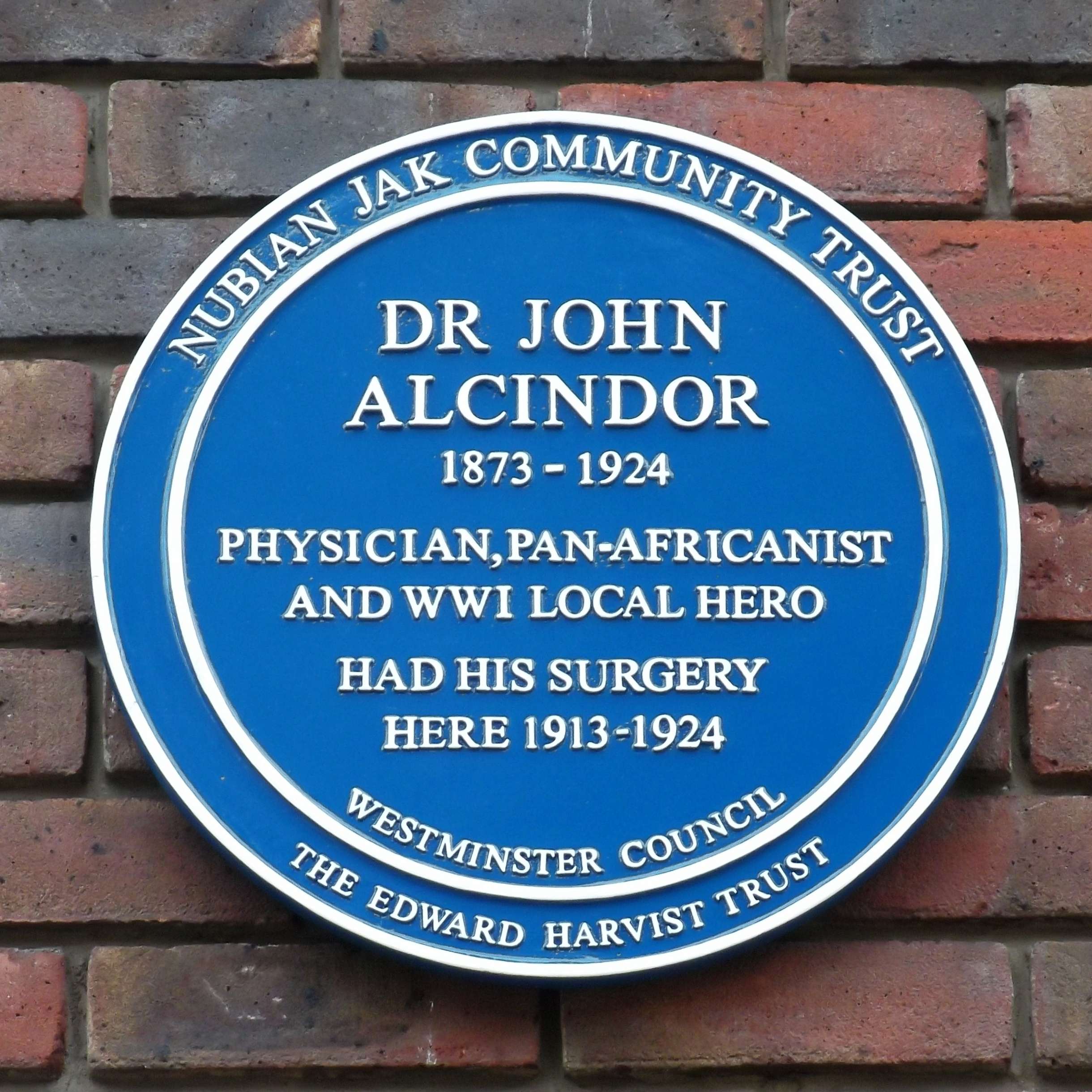 Doctor John Alcindor | Plaques of London