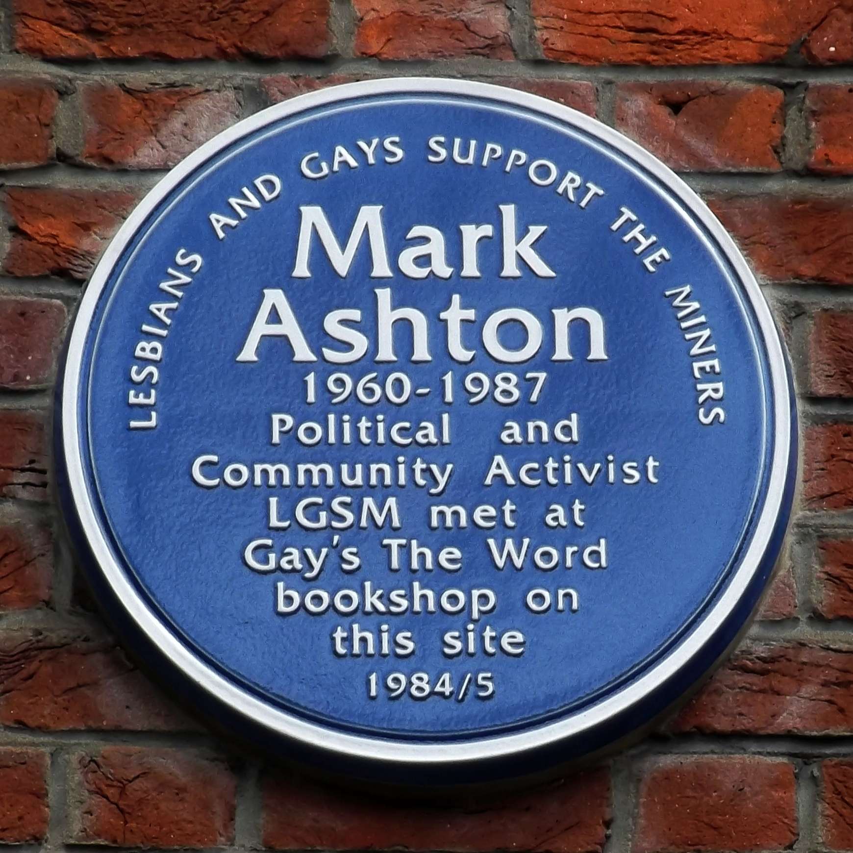 Mark Ashton | Plaques of London