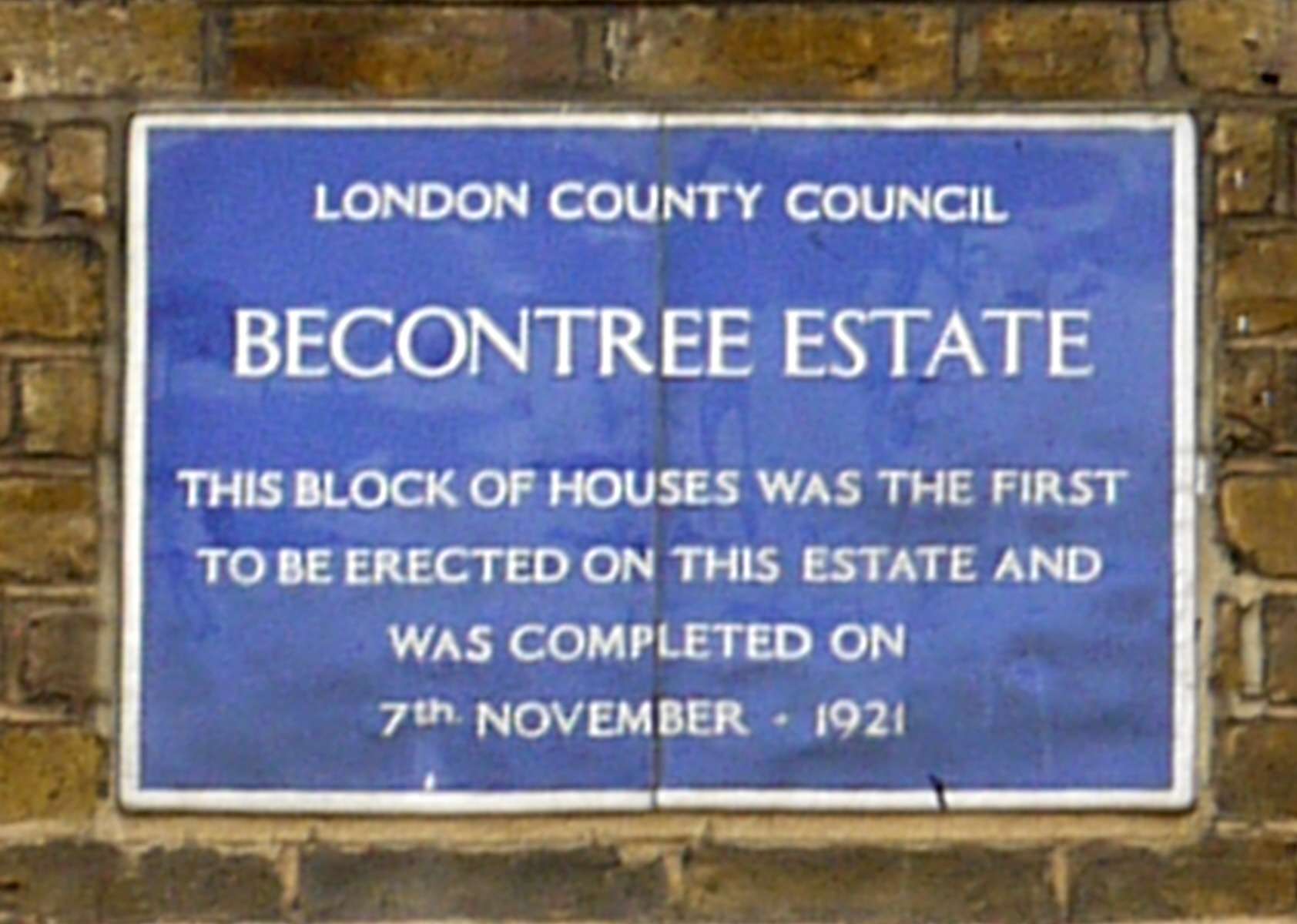 Becontree Estate | Plaques of London