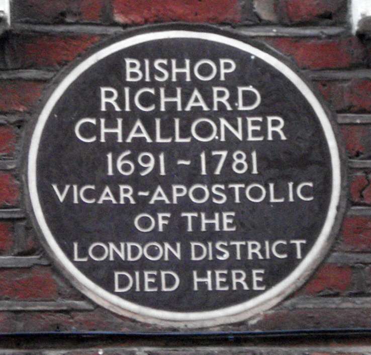 Bishop Richard Challoner | Plaques of London