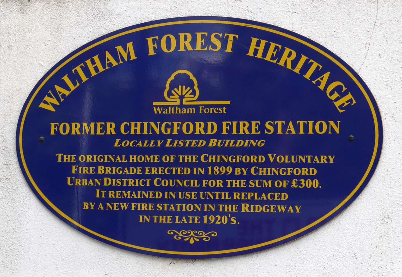 Former Chingford Fire Station | Plaques of London