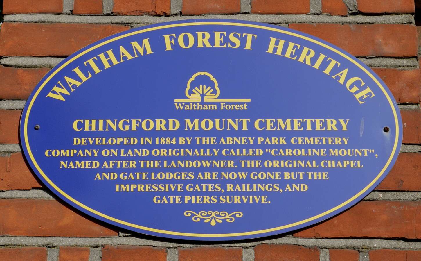 Chingford Mount Cemetery | Plaques of London