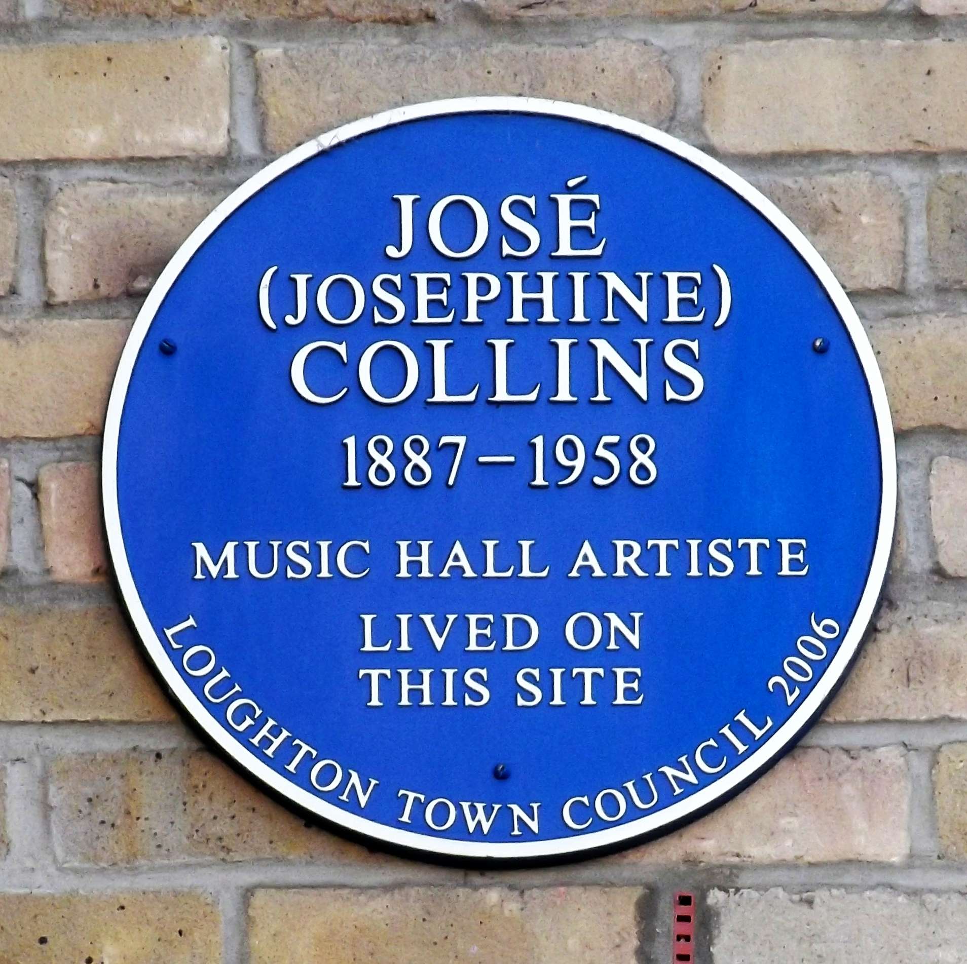 José Collins | Plaques of London