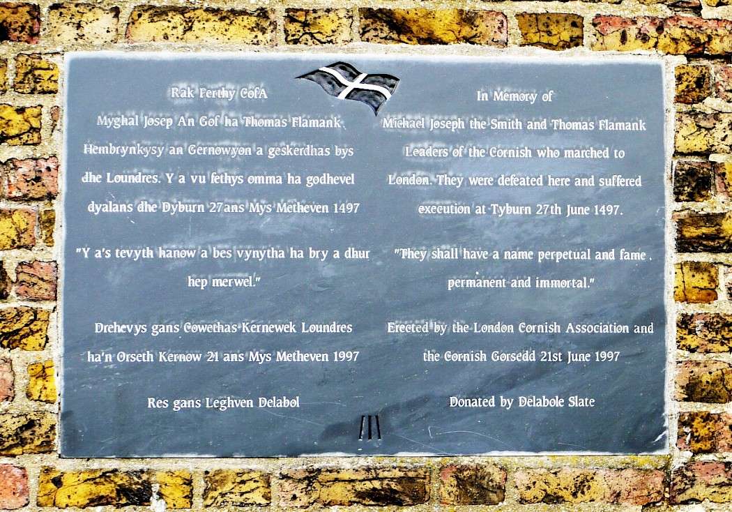 Cornish Rebellion of 1497 | Plaques of London