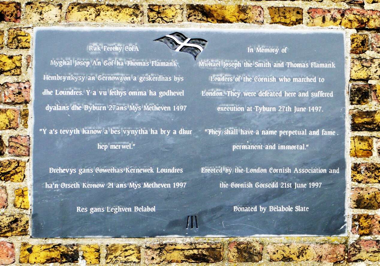 Cornish Rebellion of 1497 | Plaques of London