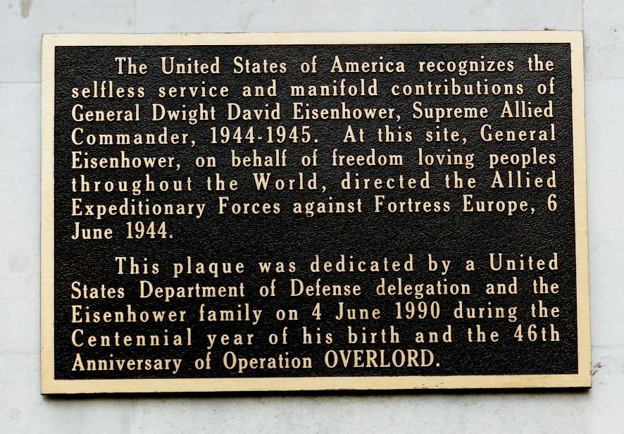 Dwight David Eisenhower - SW1 | Plaques of London