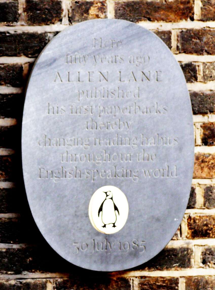 Sir Allen Lane | Plaques of London
