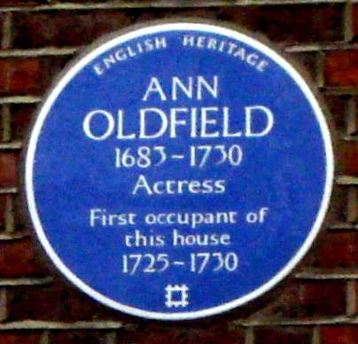 Anne Oldfield | Plaques of London