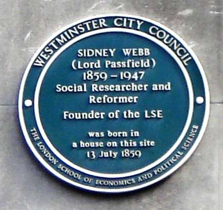 First Baron Passfield | Plaques of London